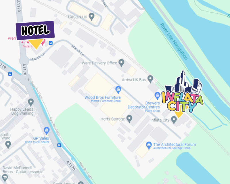 On-site Parking – Inflata City